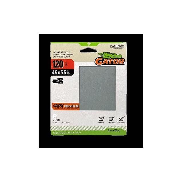 Gator 3-Pack 120 Grit APX Ultrafilm Palm Sander 1/4 Sanding Sheets ...