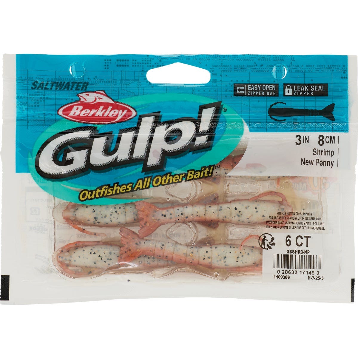 Berkley Gulp! 3 In. New Penny Saltwater Shrimp (6-Pack) | True Value ...