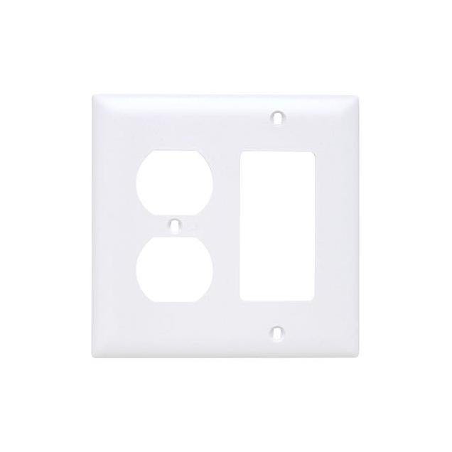 Legrand Pass & Seymour 2-Gang Decorator & Duplex Nylon Wall Plate ...