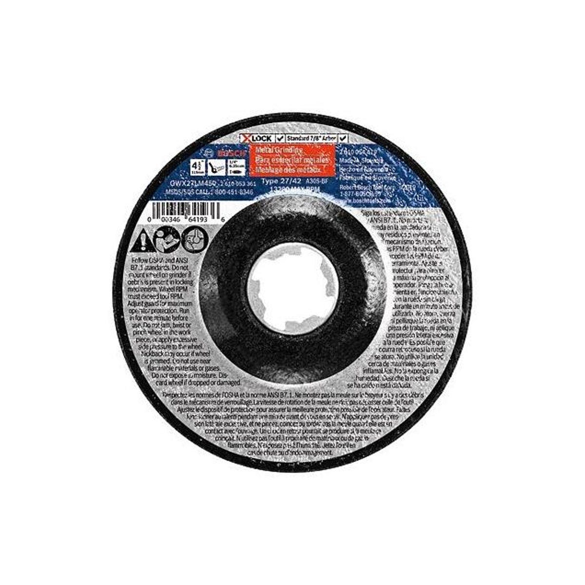 Bosch 4.5 In. x 1/4 In. X-Lock Bonded Abrasive Wheel | True Value Hardware