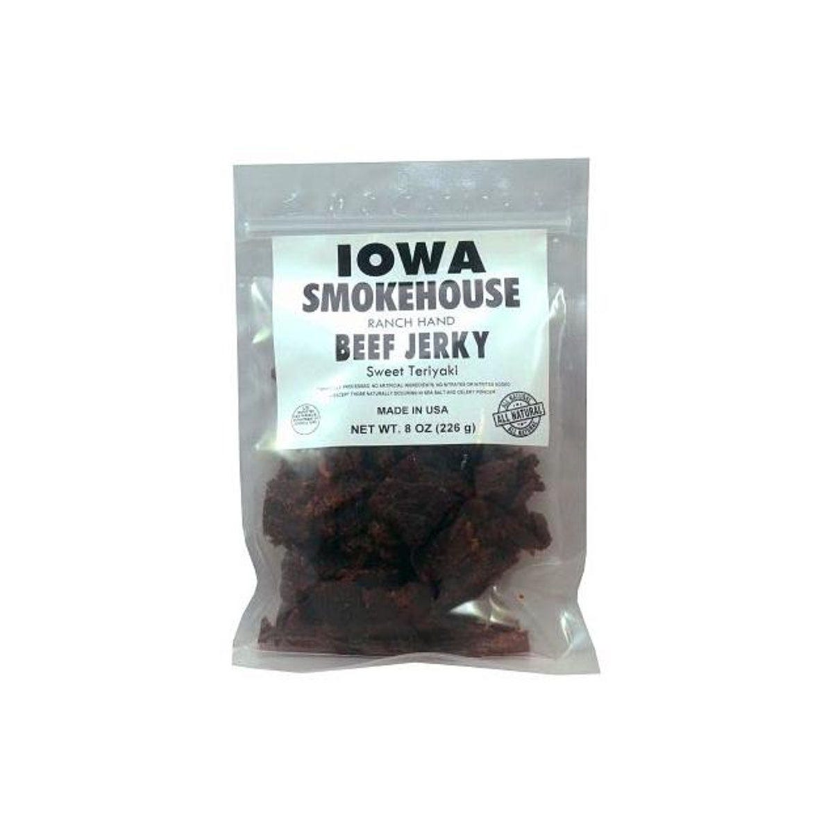 Iowa Smokehouse 8 Oz. Ranch Hand Beef Sweet Teriyaki Jerky | True Value ...