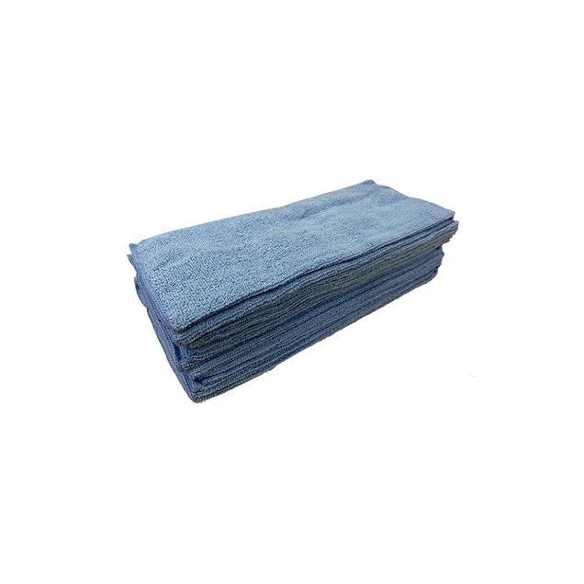 Homepointe 14 x 14 In. Blue Microfiber Reusable Cleaning Cloths (20-Ct ...