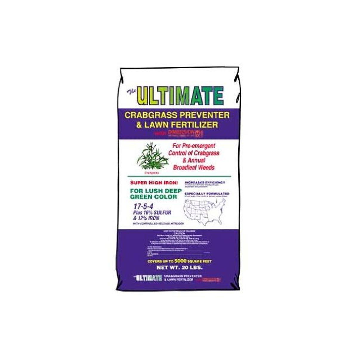 Ultimate Fertilizer 20 Lb. 5,000 Sq. Ft. 20-4-1 Lawn Fertilizer with ...