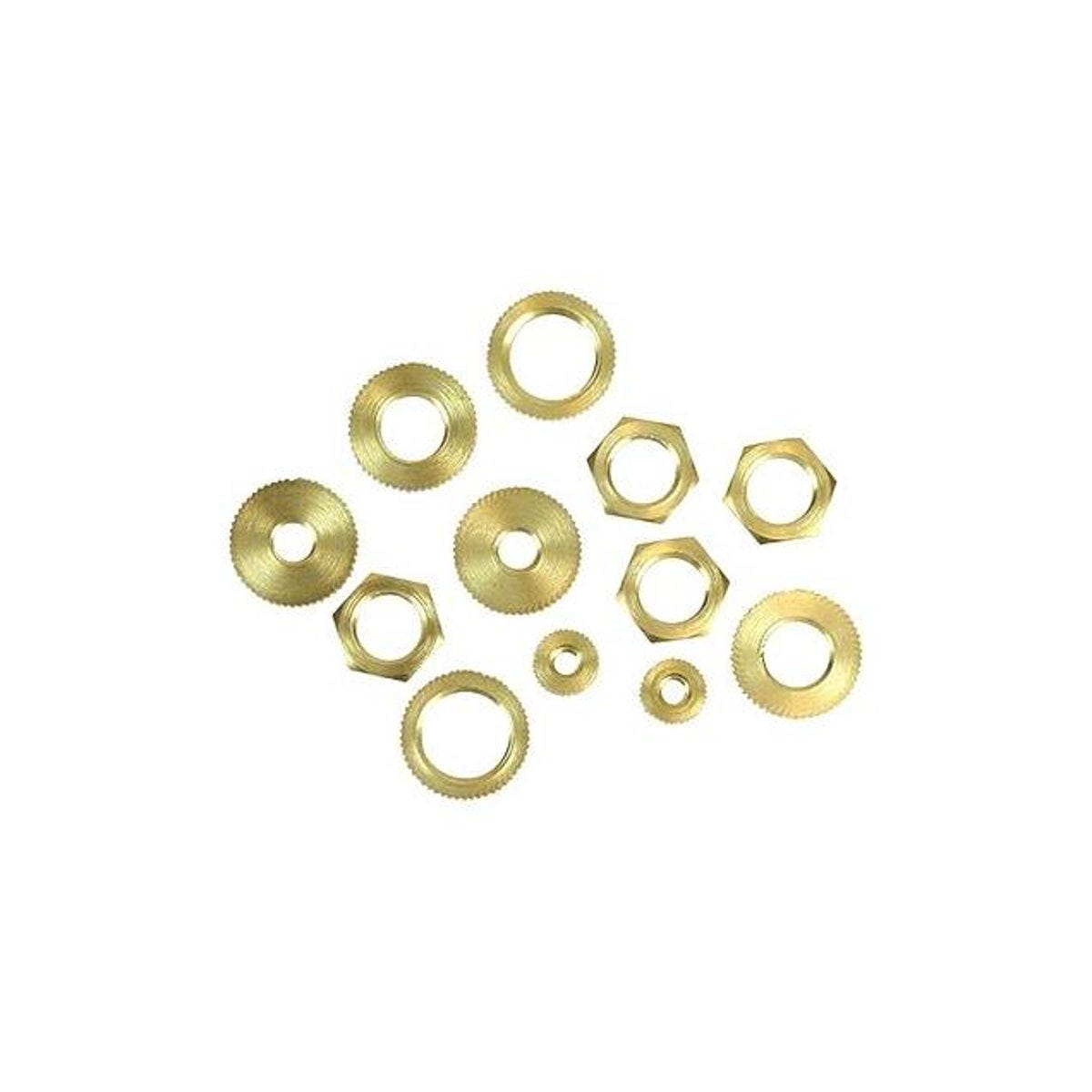 Jandorf Assorted Solid Brass Lamp Lock Nut (12-Pack) | True Value Hardware
