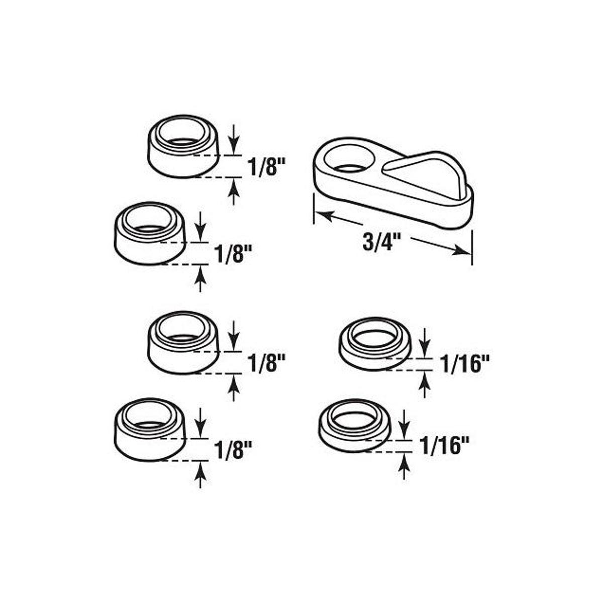Prime-Line Flush To 7/16 In. Gray Universal Window Screen Clips (4-Pack ...