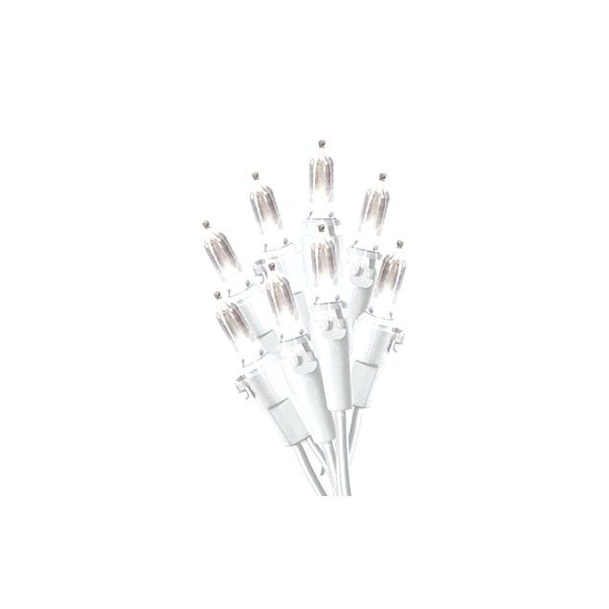 Holiday Wonderland Warm White/White Wire 100-Bulb Christmas LED Light ...