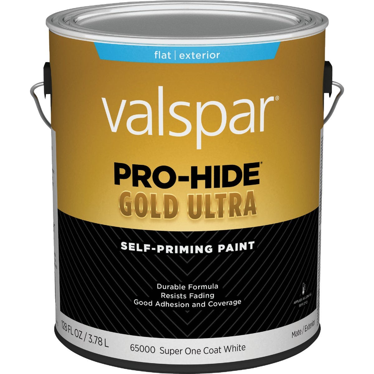 Valspar Pro-Hide Gold Ultra Latex Flat Exterior House Paint, Super One ...