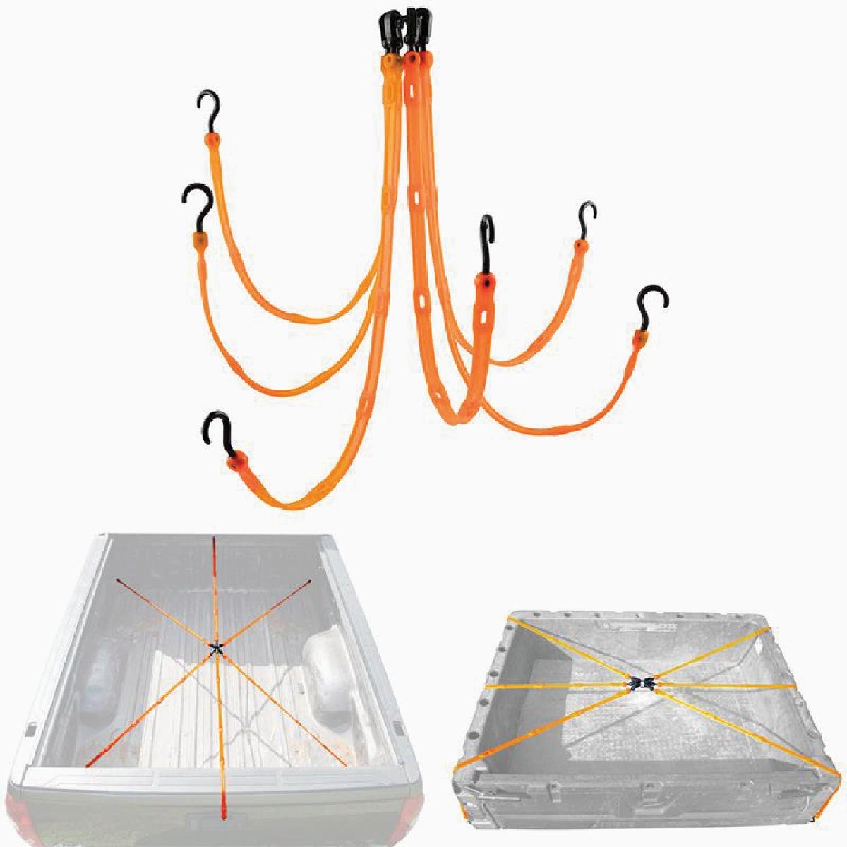 The Perfect Bungee FLEXWeb Adjustable Cargo Net with Nylon Hooks, Size ...