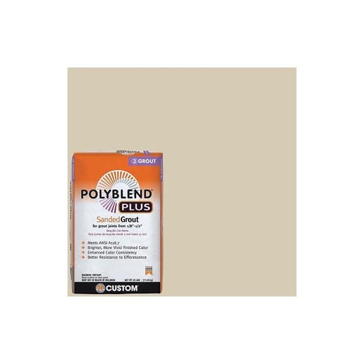 Custom Building Products PolyBlend Plus 25 Lb. Bone Sanded Grout | Do ...