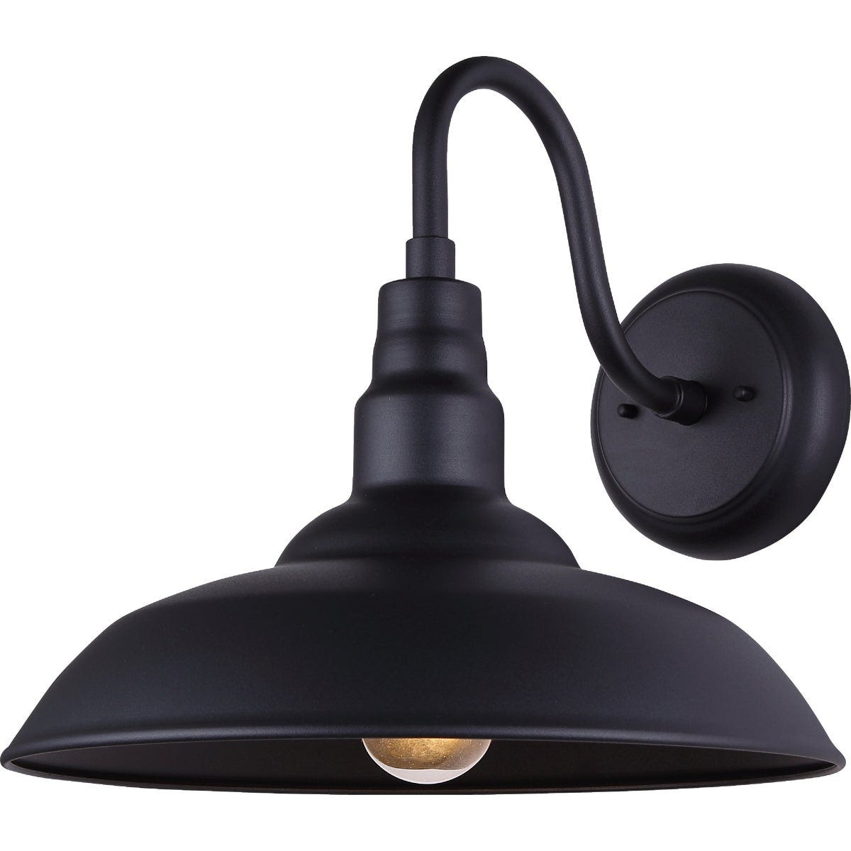 Canarm Valec 100W Black Goose Neck Wall Light Fixture | True Value Hardware