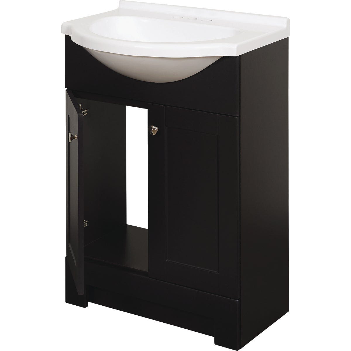 Zenith Zenna Home Espresso 24 In. W x 35 In. H x 18 In. D Euro Vanity ...