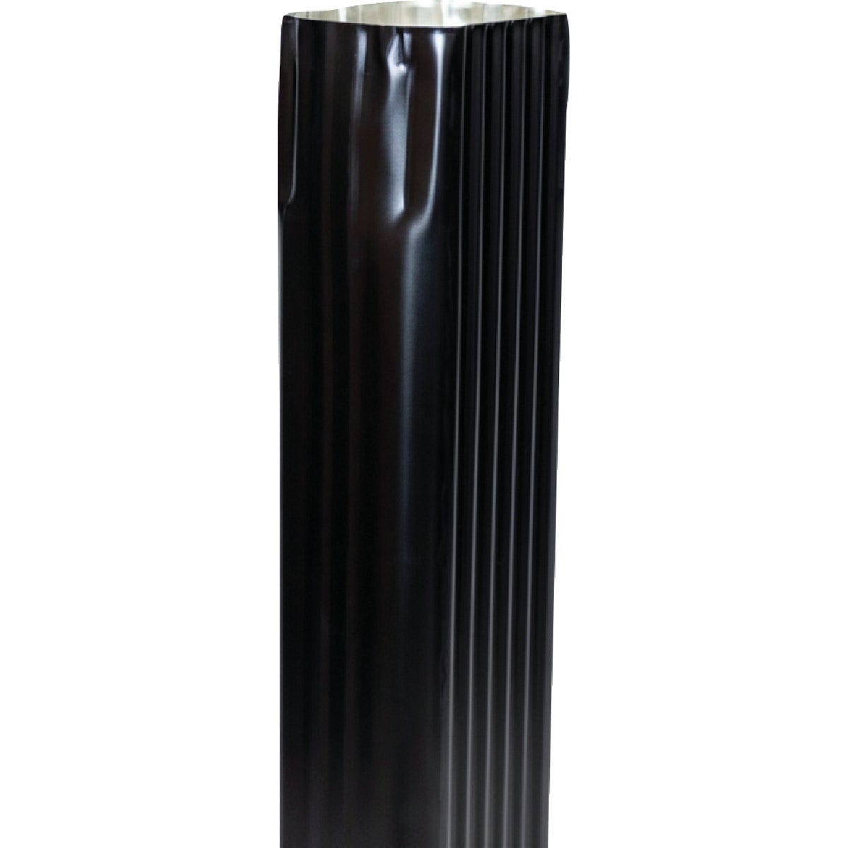 Spectra Metals 2 In. x 3 In. x 15 In. K-Style Black Aluminum Downspout ...