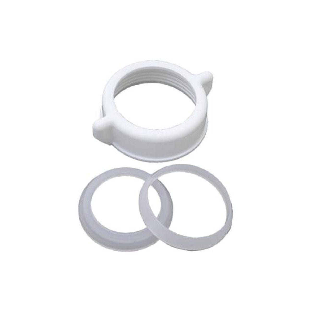 Master Plumber 1-1/4 or 1-1/2 In. O.D. White Plastic Slip Joint Nut ...