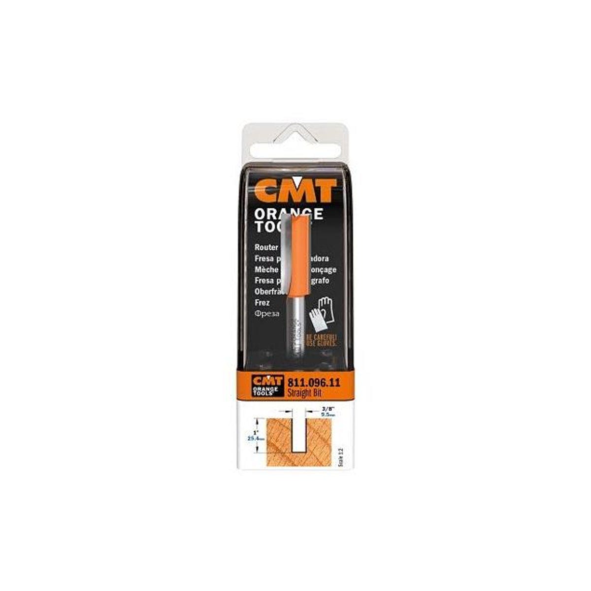 CMT Orange Tools 3/8 In. 1/4 In. Shank Straight Router Bit | Do it Best