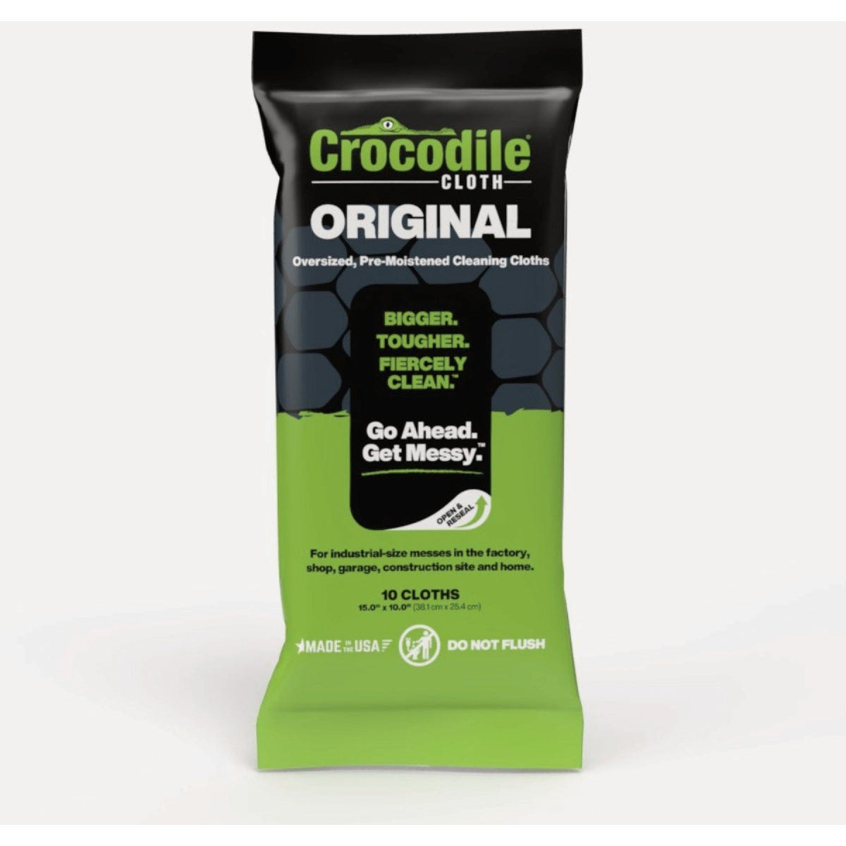 Crocodile Cloth Original Large Industrial Grade Cleaning Wipes (10 ...