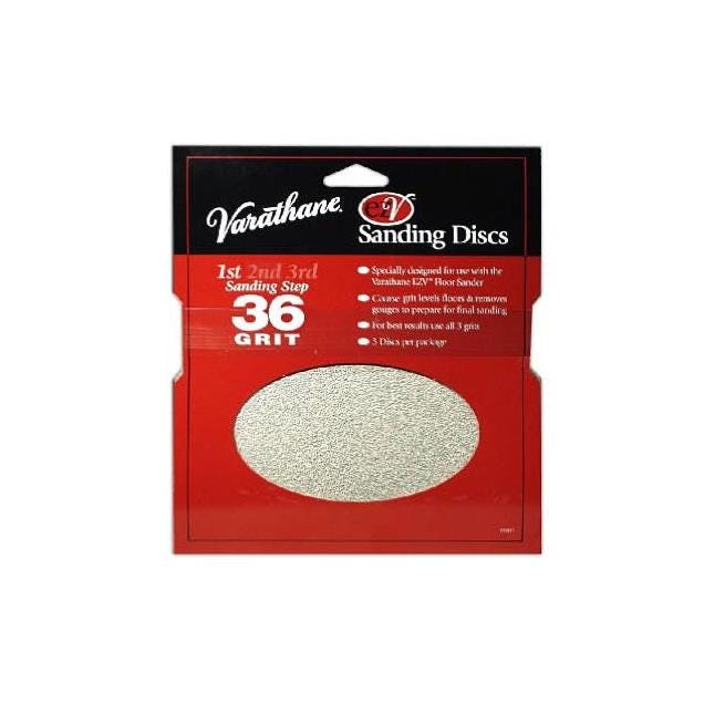 Varathane 3-Pack 36 Grit Sanding Discs | True Value Hardware
