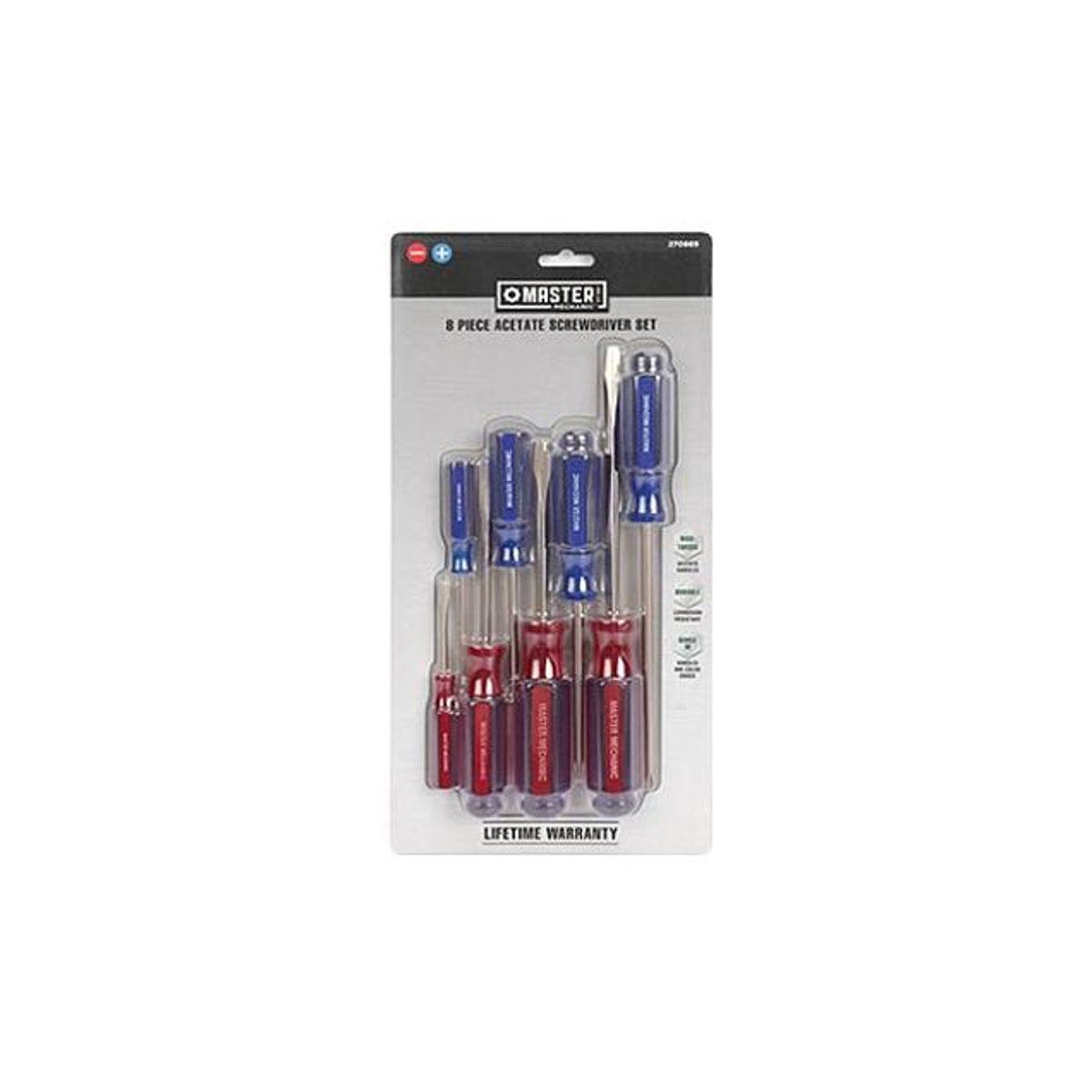 Master Mechanic Acetate Screwdriver Set (8-Piece) | True Value Hardware