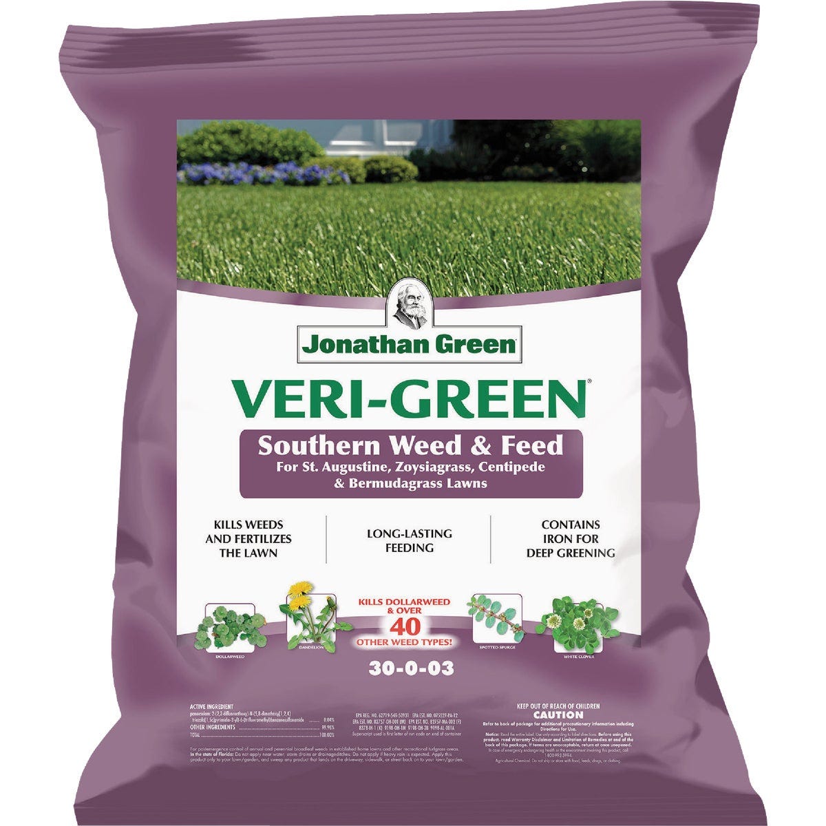 Jonathan Green Veri-Green Southern Weed & Feed 5000 Sq. Ft. Weed Killer ...