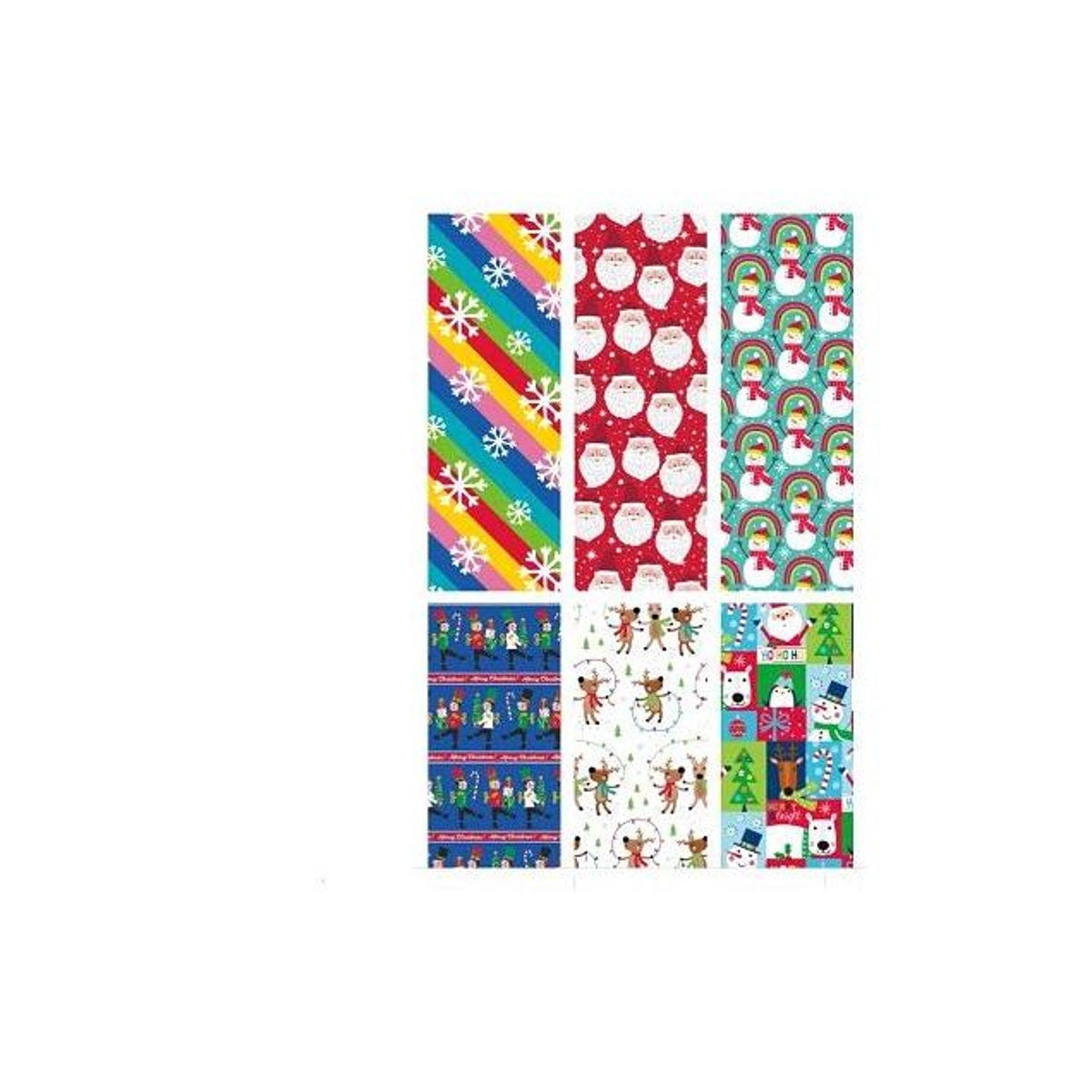 Papercraft 35 Sq. Ft. Kids Designs Christmas Wrapping Paper | True ...