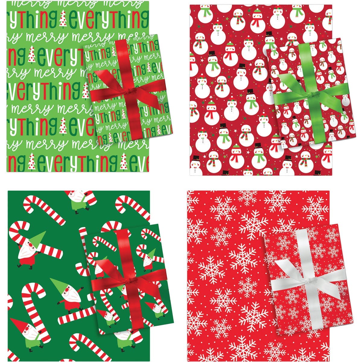 Paper Images Contemporary 40 In. Christmas Gift Wrapping Paper | True ...