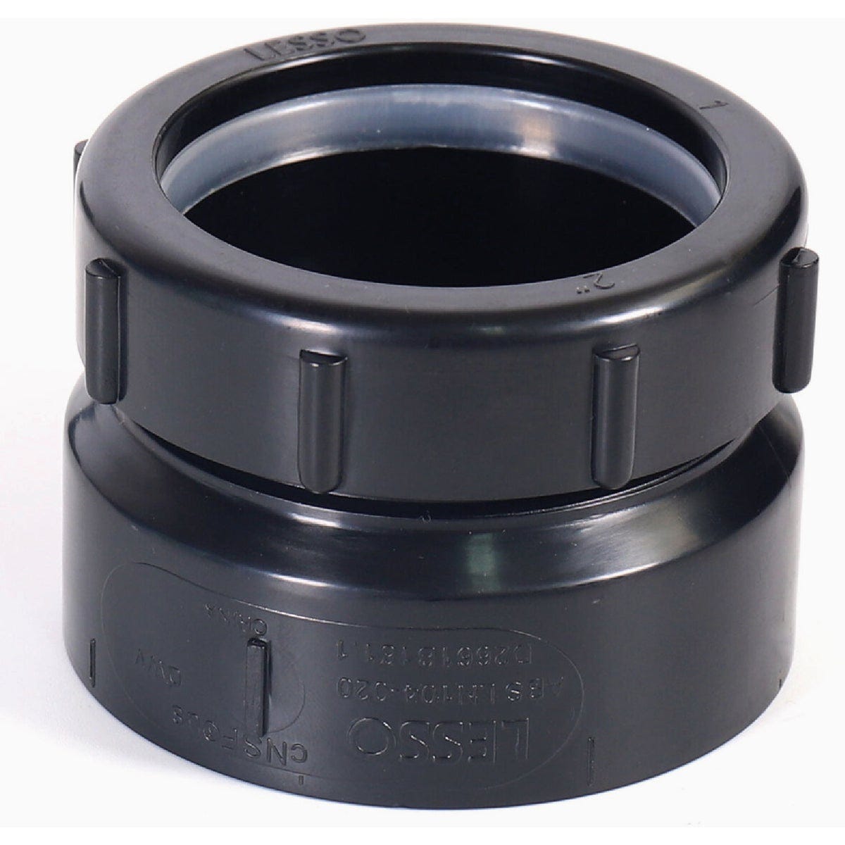 Lesso 1-1/2x1-1/4 In. Trap Adapter with Plastic Nut & Washer (HUBSJ ...