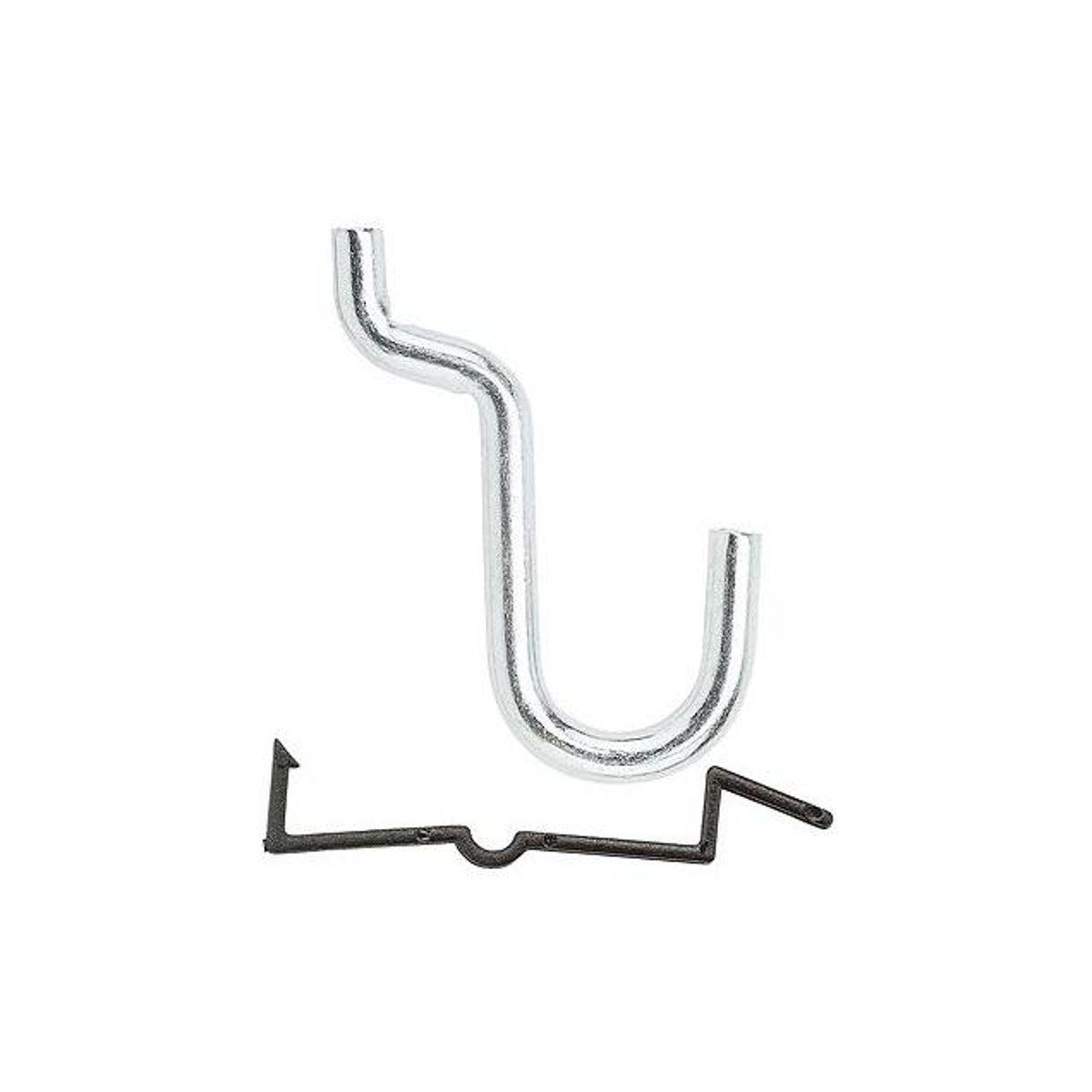 National Hardware 5/8 In. Zinc Locking Pegboard Curved Hook (8-Pack ...