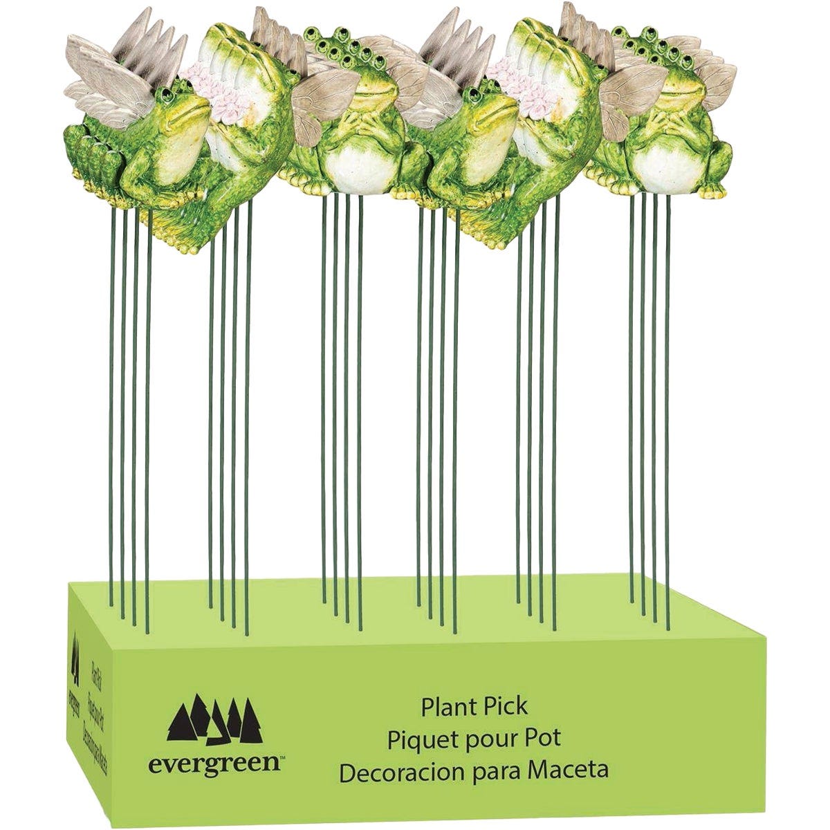 Evergreen 12 In. H. Winged Frog Pollinator Plant Pick | True Value Hardware