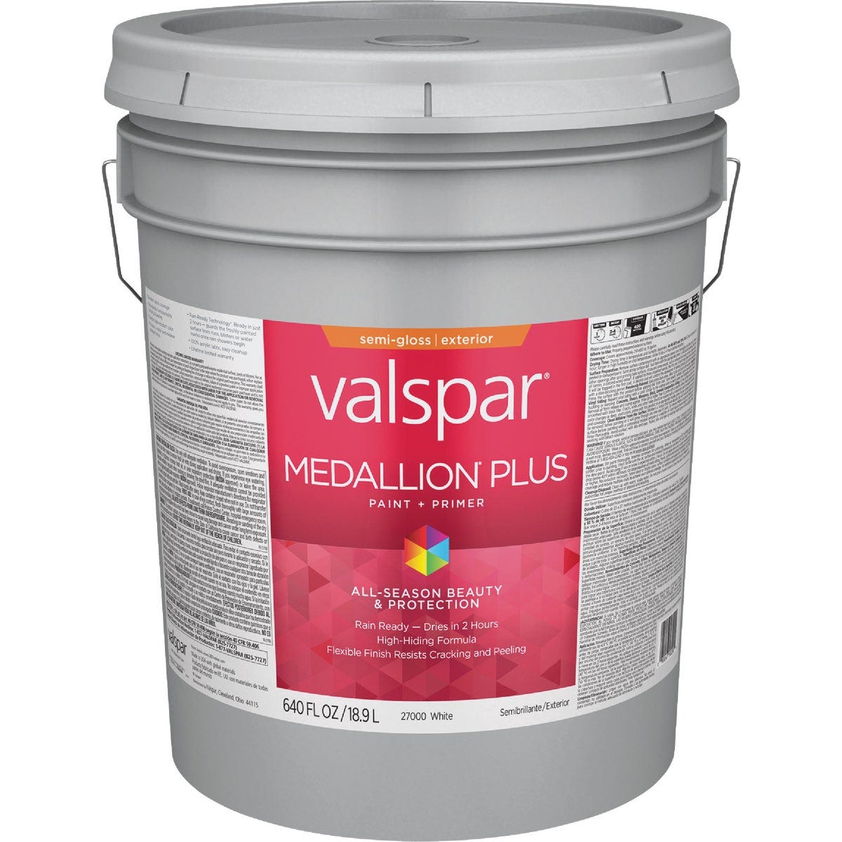 Valspar Medallion Plus Premium Paint & Primer Semi-Gloss Exterior Paint ...
