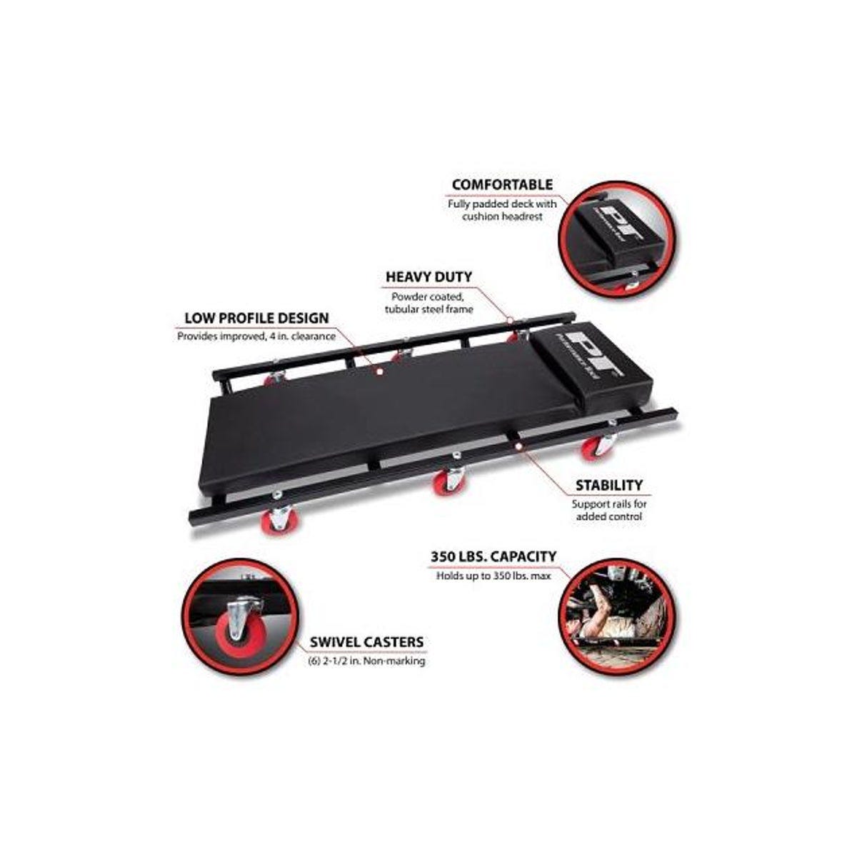 Performance Tool 36 In. Steel Frame 6-Caster Creeper | Do it Best