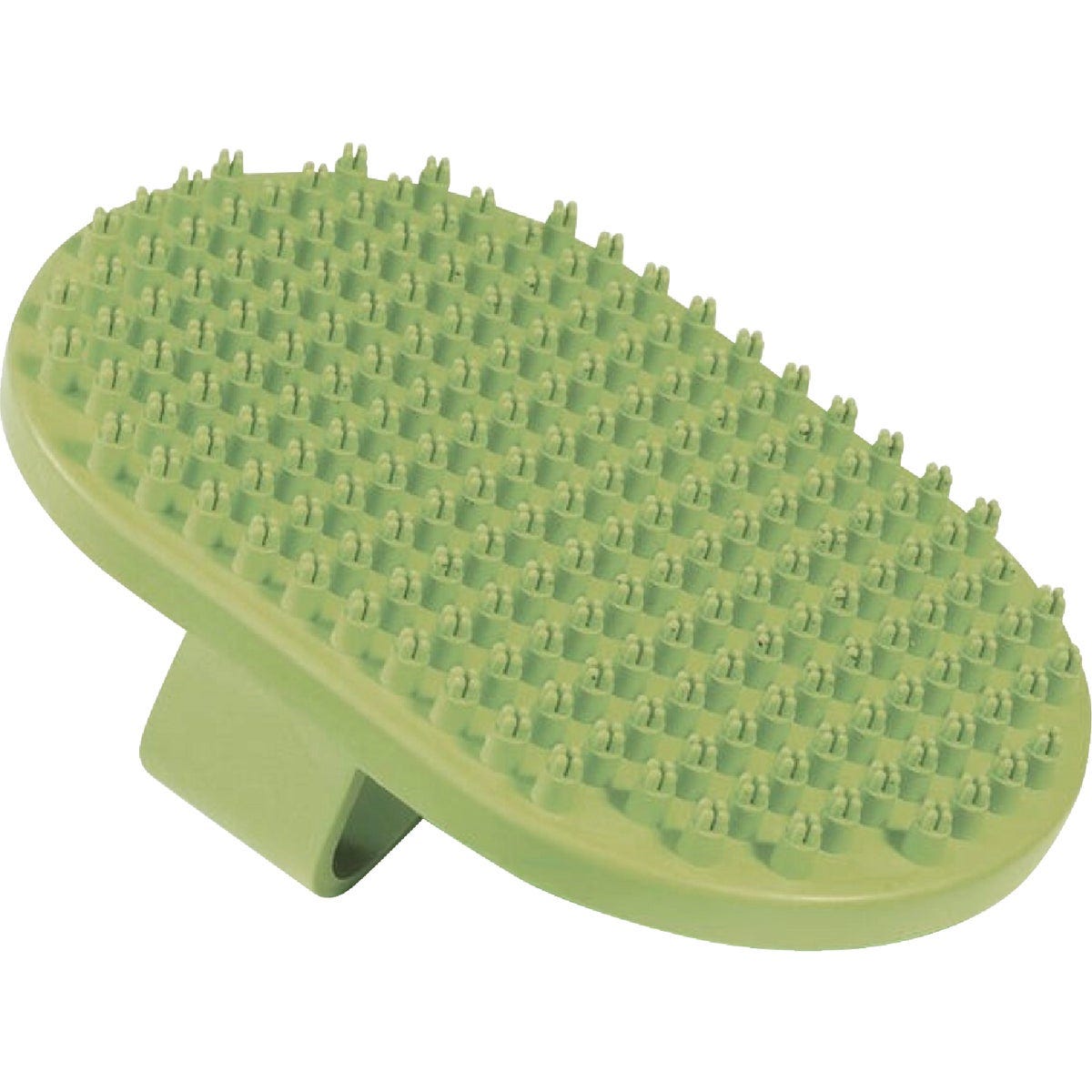 U-groom Rubber Curry Brush Oval with Handstrap | True Value Hardware