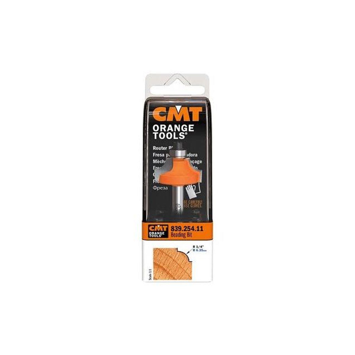 CMT Orange Tools 1/4 In. Radius 1/4 In. Shank Beading Router Bit | Do ...