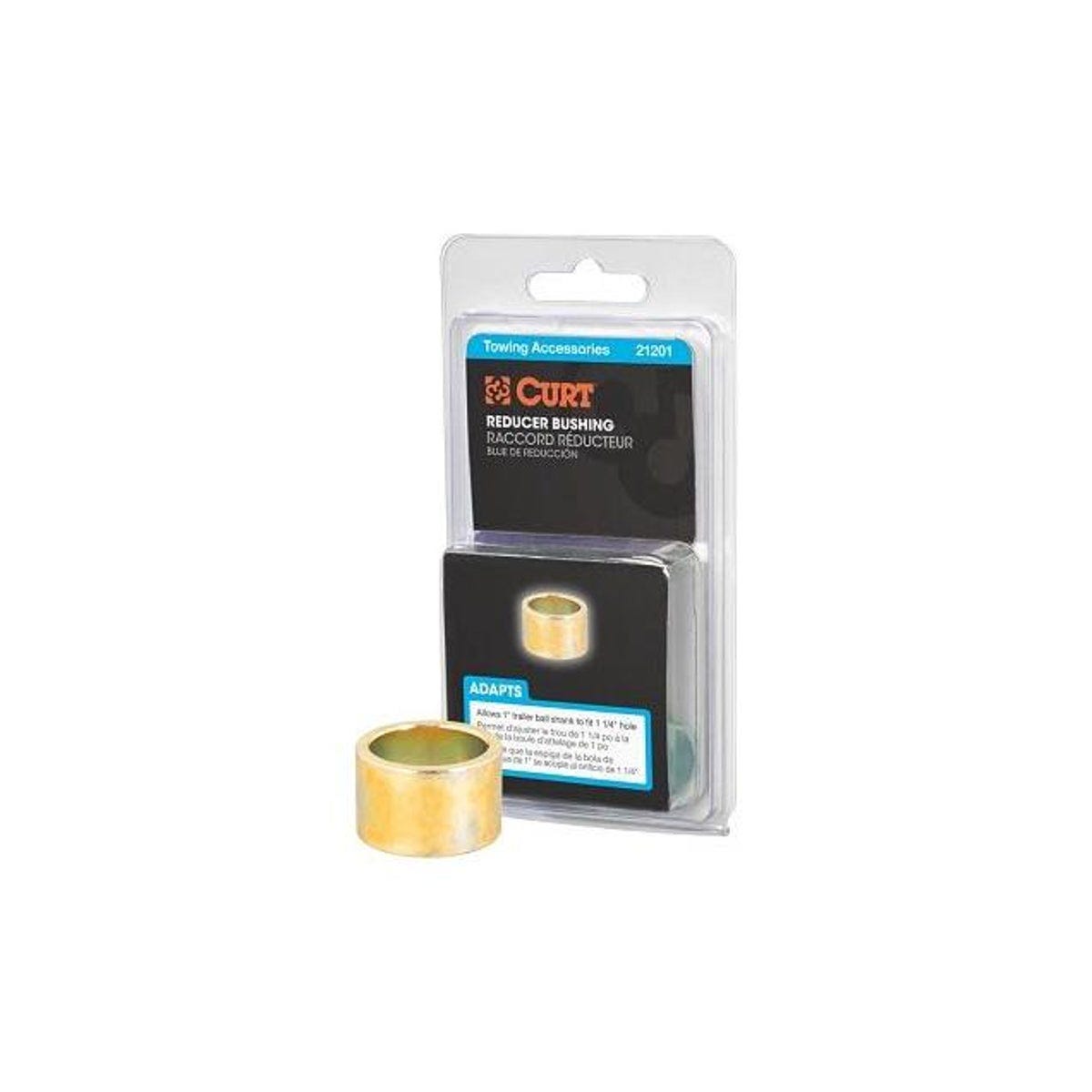 CURT Trailer Hitch Ball Hole Reducer Bushing, Reduces 1-1/4 In. Dia. to ...