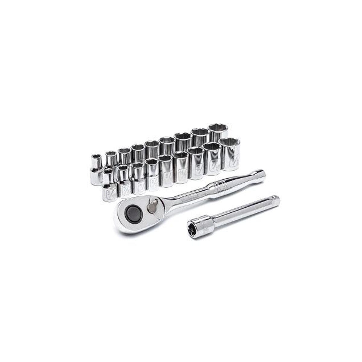 Master Mechanic 1/4 In. Drive SAE/Metric Socket Set (20-Piece) | True ...