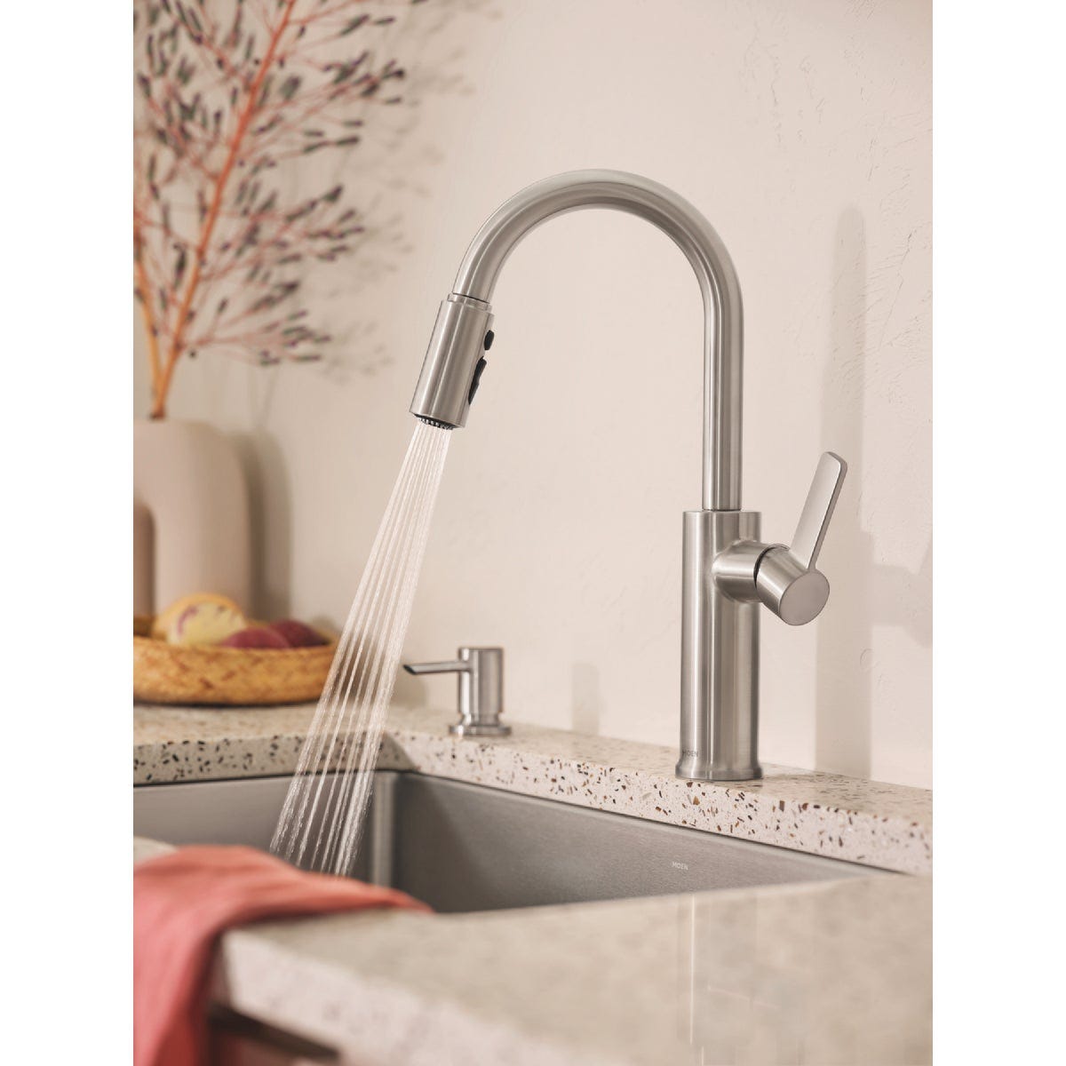 Moen Durani Pulldown Spot Resist Stainless Kitchen Faucet | Do it Best