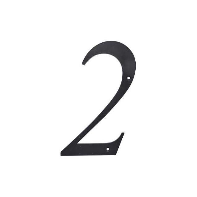 Hillman 6 In. Black Plastic Number 2 | True Value Hardware
