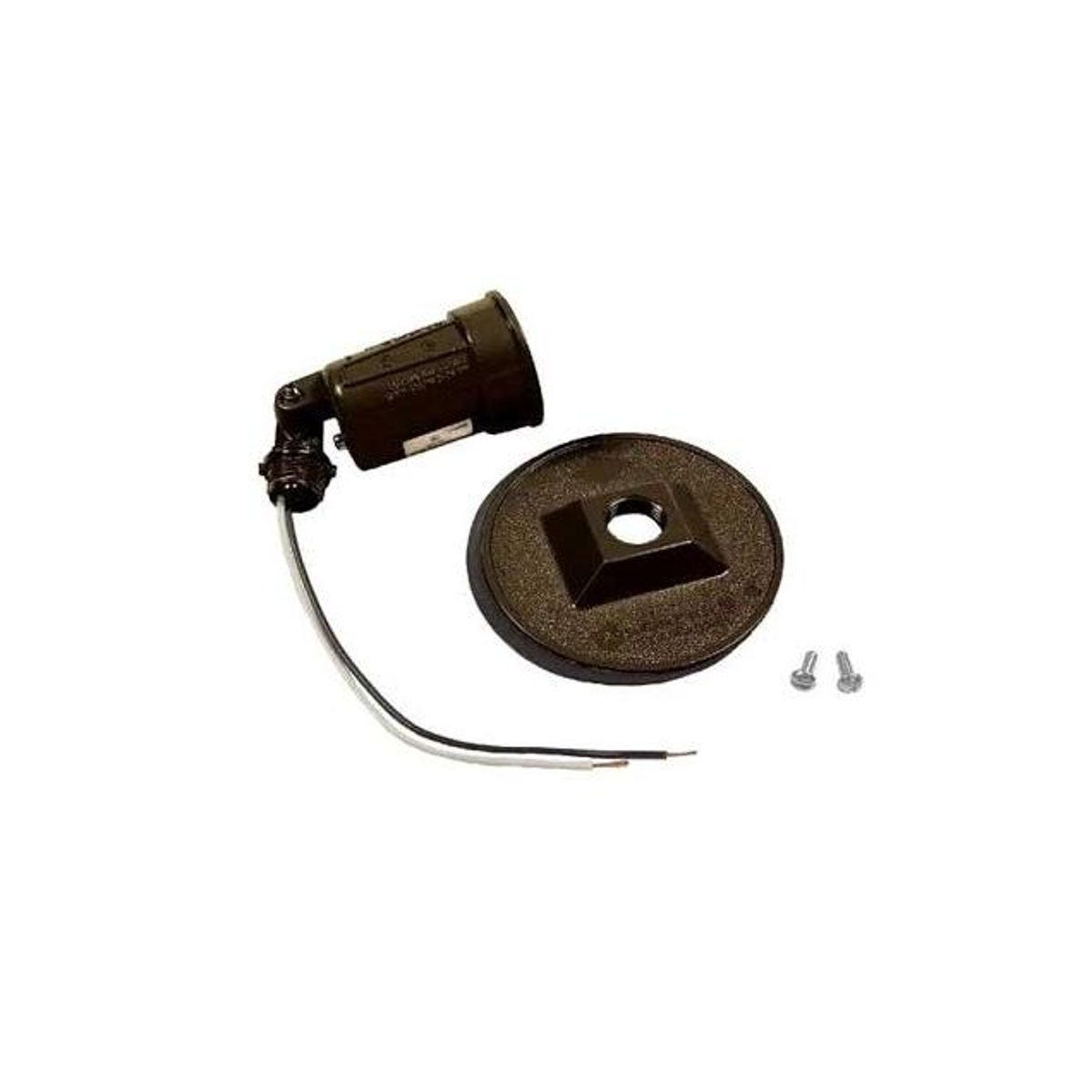 Bell Outdoor 4 In. Round PAR38 Bronze Weatherproof Outdoor Lampholder ...