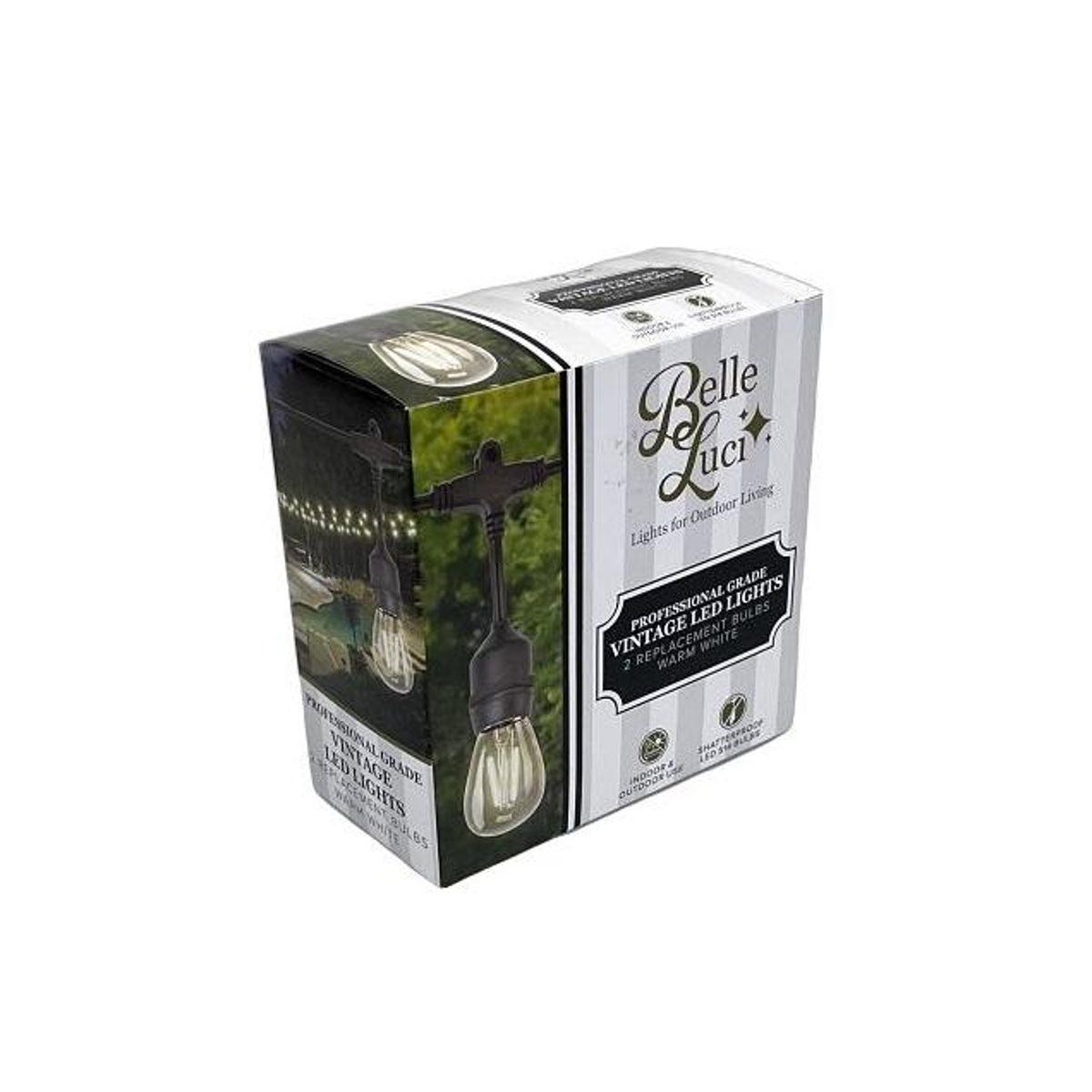 Holiday Bright Lights Warm White Belle Luci Vintage String Light LED ...