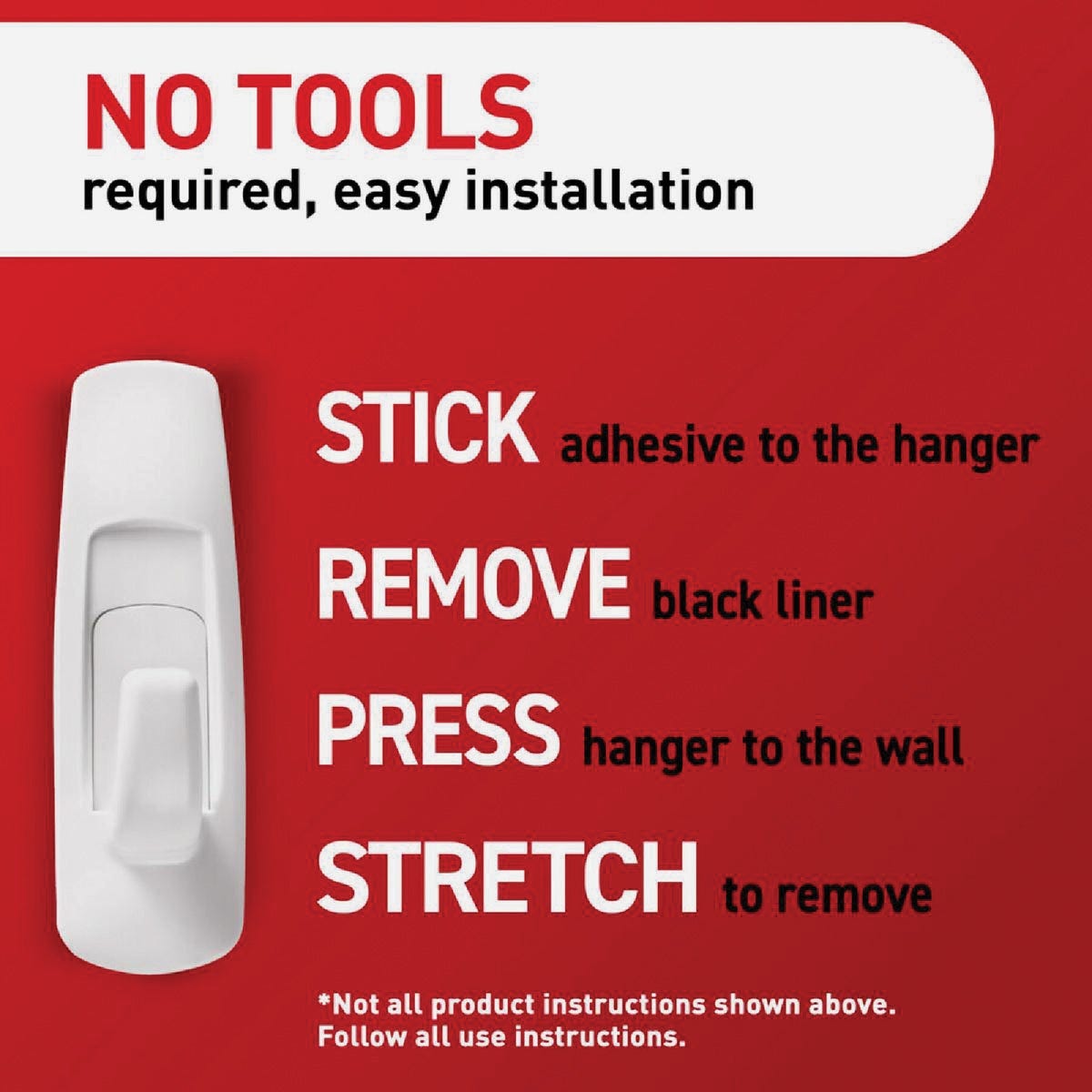 Command Large Utility Hook Value Pack, White, 6 Hooks, 16 Strips | Do ...