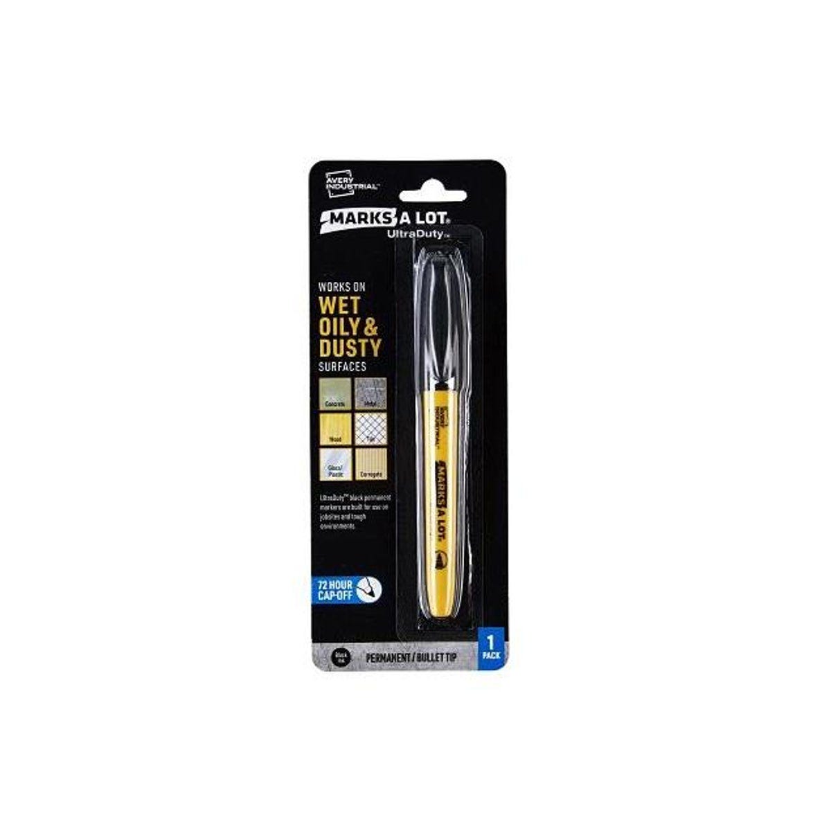 Marks A Lot Black Bullet Tip UltraDuty Permanent Marker | True Value ...