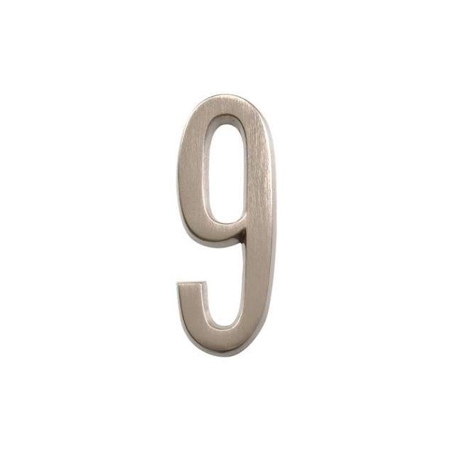 Hillman 4 In. Nickel Distinctions Adhesive Number, 9 | True Value Hardware
