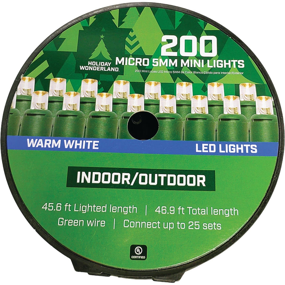 Home Impressions Warm White 200-Bulb Micro 5MM Mini LED Light Set | Do ...