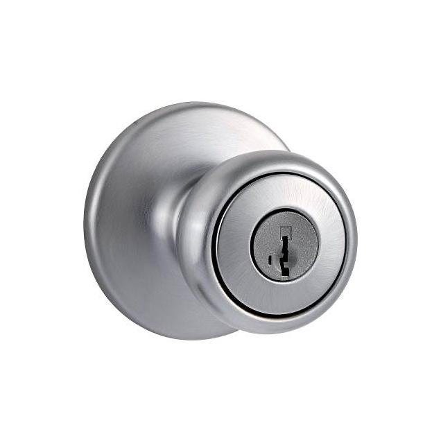 Kwikset Satin Chrome Tylo Entry Lockset | Do it Best