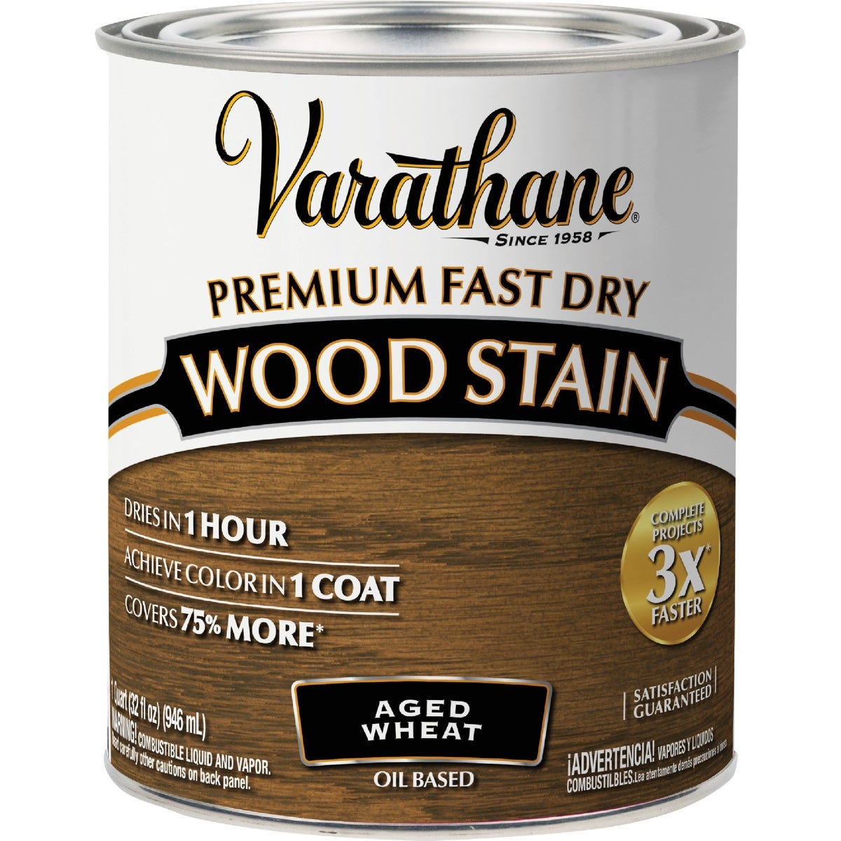 Varathane Fast Dry Aged Wheat Urethane Modified Alkyd Interior Wood ...