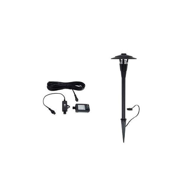 Moonrays 6-Piece Black Metal Pathway Light Kit | True Value Hardware