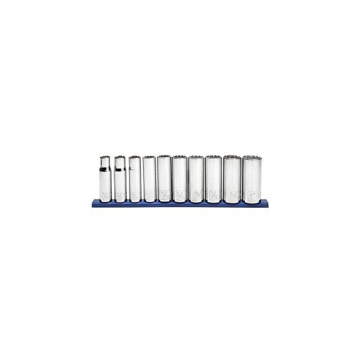 Master Mechanic 1/2 In. Drive SAE Deep Socket Set (10-Piece) | True ...