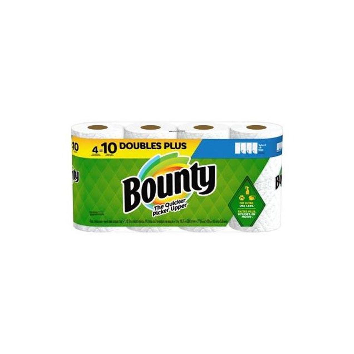 Bounty 113-Sheet White Select-A-Size Paper Towels (4 Double Plus Rolls ...