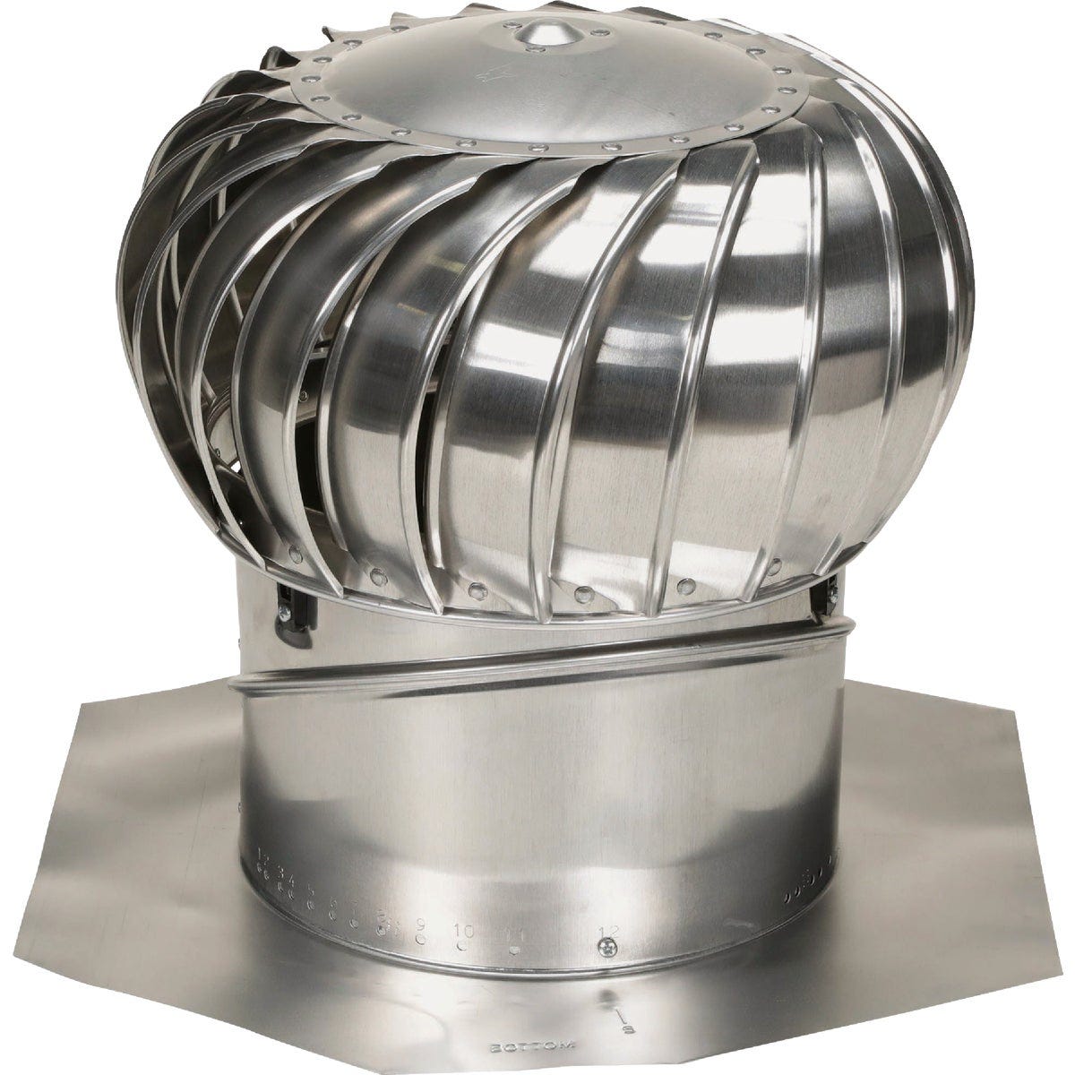 AirVent 14 In. Aluminum Internally Braced Wind Turbine Attic Vent ...