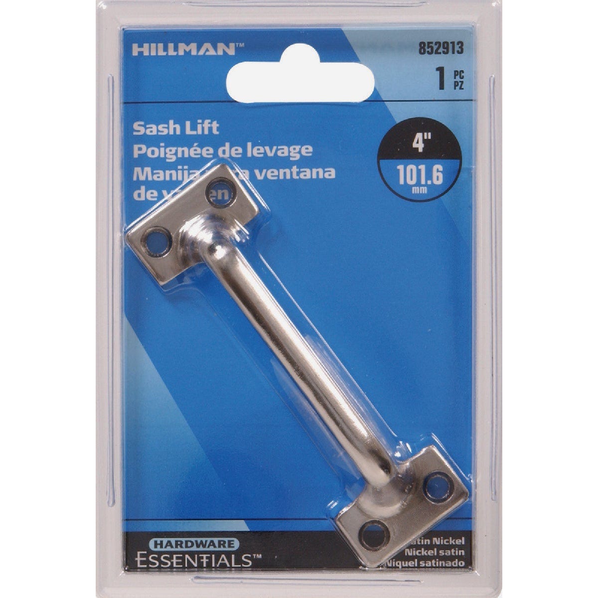 Hardware Essentials 4 In. Satin Nickel Window Sash Lift- | True Value ...