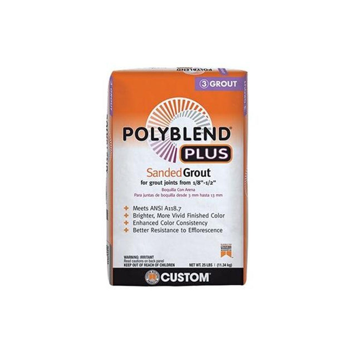 Custom Building Products PolyBlend Plus 25 Lb. Bone Sanded Grout | Do ...