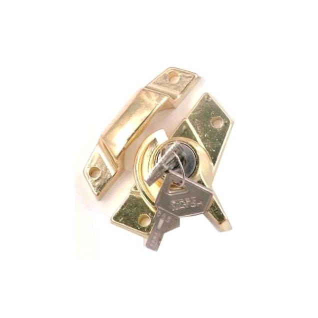 Belwith Polished Brass Keyed Window Sash Lock | True Value Hardware